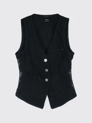 Pinko Cotton And Lace Vest