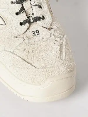 Balenciaga Hamptons Suede And Calf Leather Low Top Sneakers