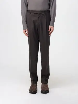 PT TORINO Tailored Trousers With Cuffed Hems - Brown