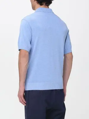 Paul & Shark Cotton Knit Polo Shirt - Gnawed Blue