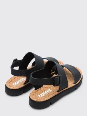 Camper Oruga Sandals In Full Grain Leather