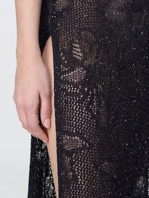 Fabiana Filippi Openwork Knit Midi Dress - Blue