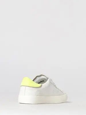 D.a.t.e. Sneakers In Leather - Yellow