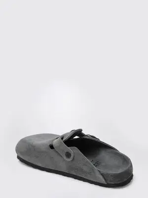 BIRKENSTOCK Boston Suede Clogs With Adjustable Strap