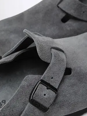 BIRKENSTOCK Boston Suede Clogs With Adjustable Strap