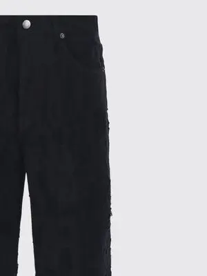 HAIKURE Distressed Denim Wide-leg Jeans - Grey