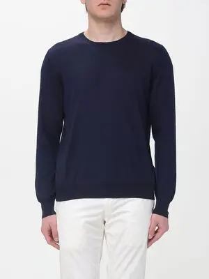 FAY Basic Cotton And Silk Pullover - Blue