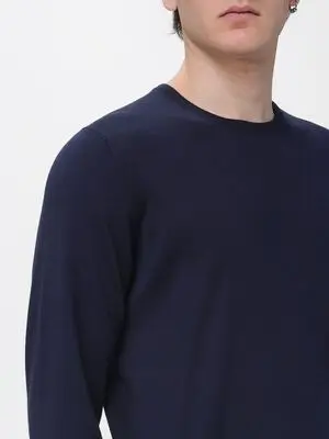 FAY Basic Cotton And Silk Pullover - Blue