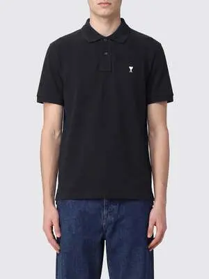 AMI Paris Polo Shirt Colour - Black