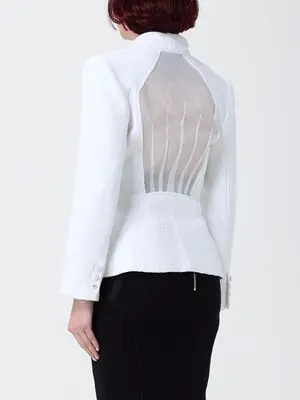 Elisabetta Franchi Bouclé Tweed Blazer