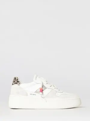 D.a.t.e. Platform Sneakers In Leather - Multicolor