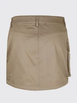 Off-White Cotton Cargo Skirt