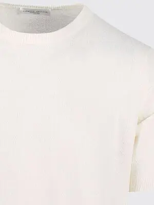ROBERTO COLLINA Crewneck Short Sleeve Jumper - White