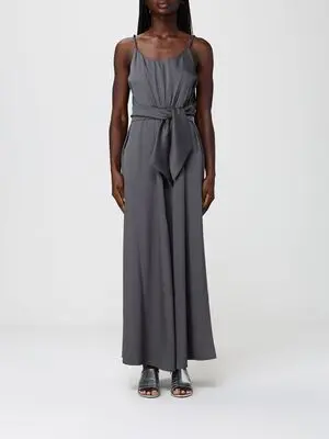 Emporio Armani Long Twill Dress With Sash Belt