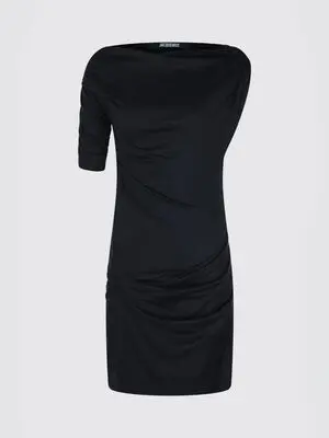 Jacquemus Asymmetrical One-shoulder Dress - Black