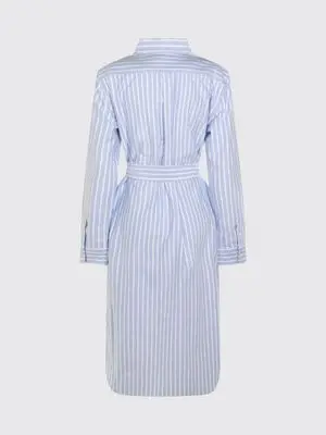 Polo Ralph Lauren Striped Cotton Button-up Midi Shirt Dress