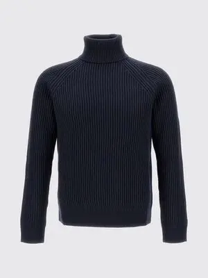 ZANONE Ribbed Turtleneck Pullover - Blue
