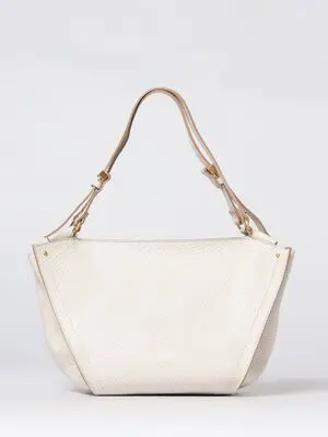 GIANNI CHIARINI Bloom Hammered Leather Bag - Sand