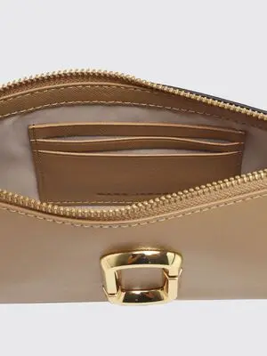 Marc Jacobs Snapshot Bi Leather Shoulder Bag With Double J Logo - Camel