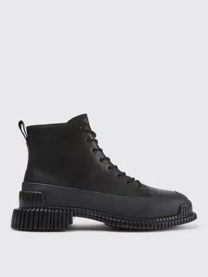 Camper Pix Ankle Boots In Calfskin - Black