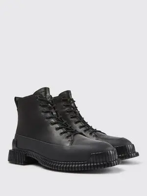 Camper Pix Ankle Boots In Calfskin - Black