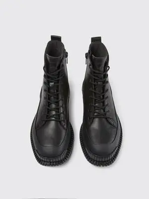 Camper Pix Ankle Boots In Calfskin - Black