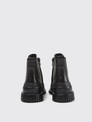 Camper Pix Ankle Boots In Calfskin - Black