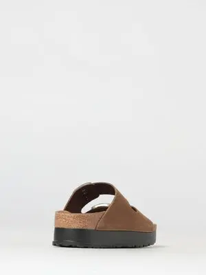 BIRKENSTOCK Arizona Pap Flex Platform Sandals In Oiled Leather