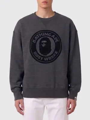 A BATHING APE Cotton Crewneck Sweatshirt - Grey