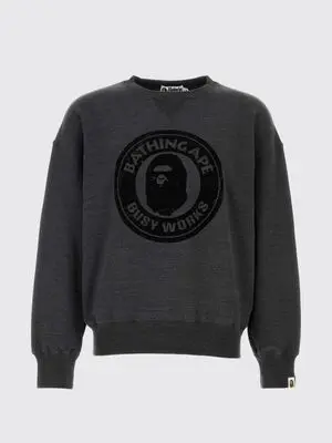 A BATHING APE Cotton Crewneck Sweatshirt - Grey