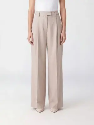THELATEST High Waisted Wide Leg Trousers - Beige