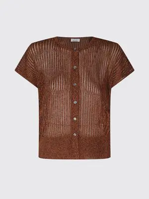 ROBERTO COLLINA Viscose Cardigan - Brown