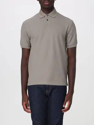 Emporio Armani Cotton Polo Shirt - Grey