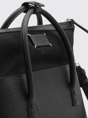 MAISON MARGIELA Grained Leather And Canvas East West Bag