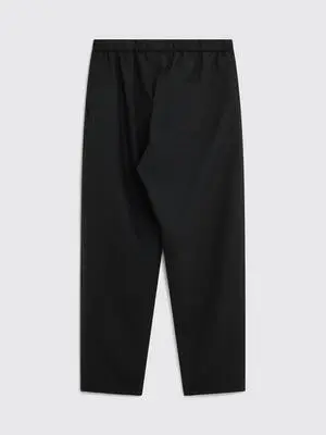 MAISON MARGIELA Drawstring Trousers In Stretch Wool Blend - Black