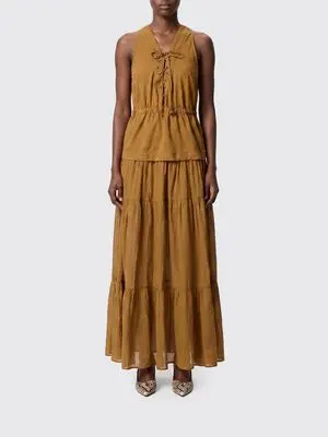 Pinko Cotton Long Dress - Silver