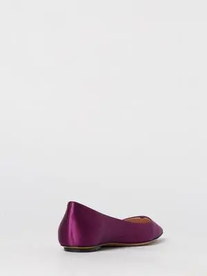 Alberta Ferretti Satin Ballerina Flats