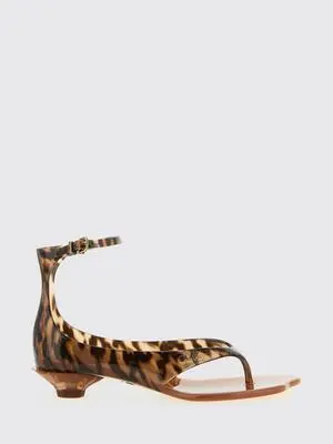 Chloé Jelly Pvc Animal Print Sandals - Black
