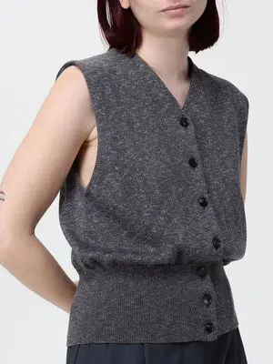 CORDERA Cotton Knit Vest - Grey
