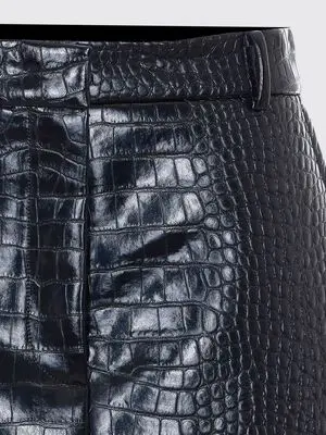 Sportmax Crocodile Print Faux Leather Mini Skirt