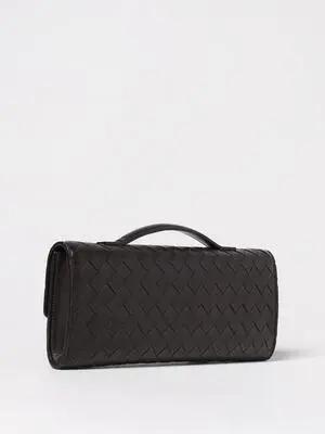 Bottega Veneta Woven Leather Clutch - Brown
