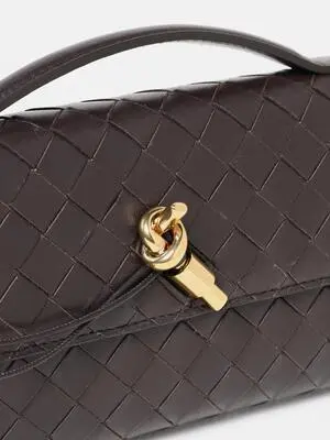 Bottega Veneta Woven Leather Clutch - Brown