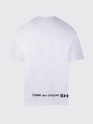 Comme Des Garçons Cotton T-shirt With Logo - White