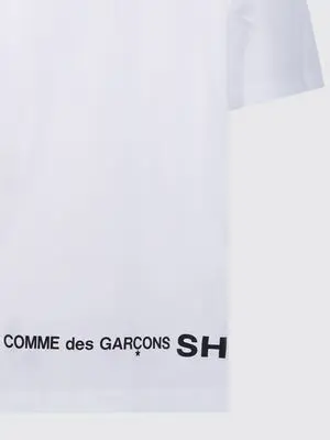 Comme Des Garçons Cotton T-shirt With Logo - White