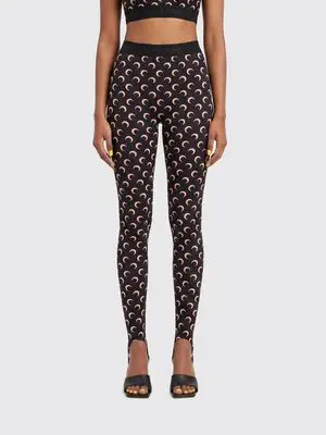 MARINE SERRE Moon Print Trousers - Black
