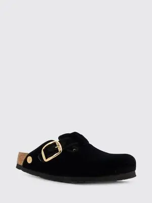 BIRKENSTOCK Boston Big Buckle Velvet Mules
