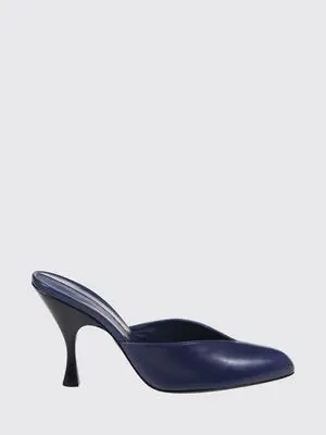 HERBERT LEVINE Leather Mules - Blue