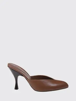 HERBERT LEVINE Leather Mules - Brown