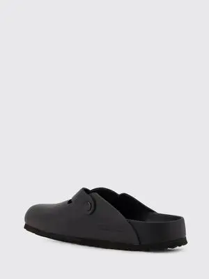 BIRKENSTOCK Boston Natural Grain Leather Mules