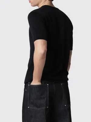 ROBERTO COLLINA Cotton Knit Crewneck Sweater - Black